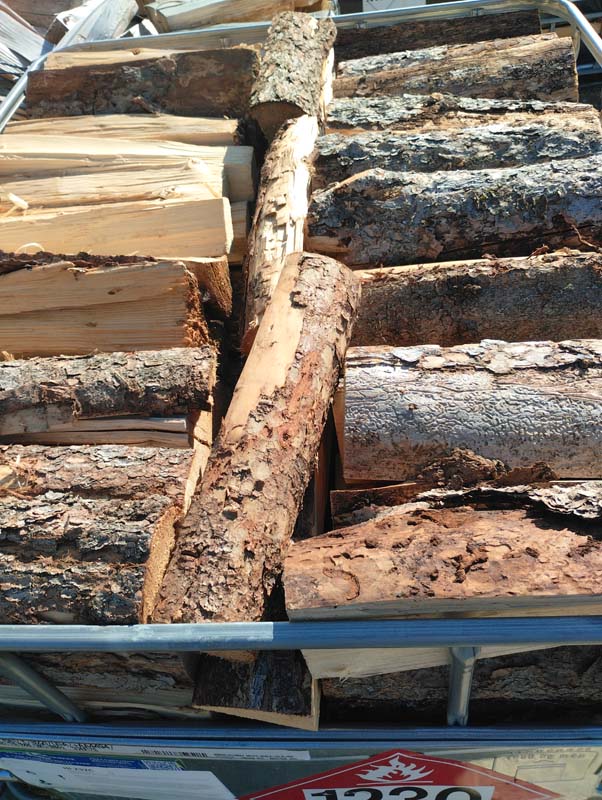 Tamarack Firewood - Mesh Pallet - Wood N Smoke